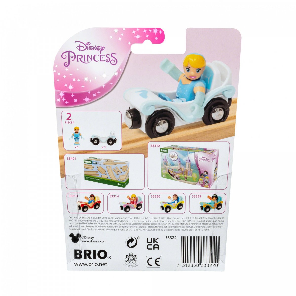 BRIO Disney Princess Cinderella & Wagon - Køb online her | Heaven4kids.dk