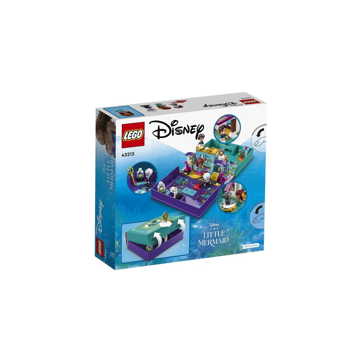 LEGO Disney Princess Den lille havfrue-bog 43213 - Multi Bedste pris ...