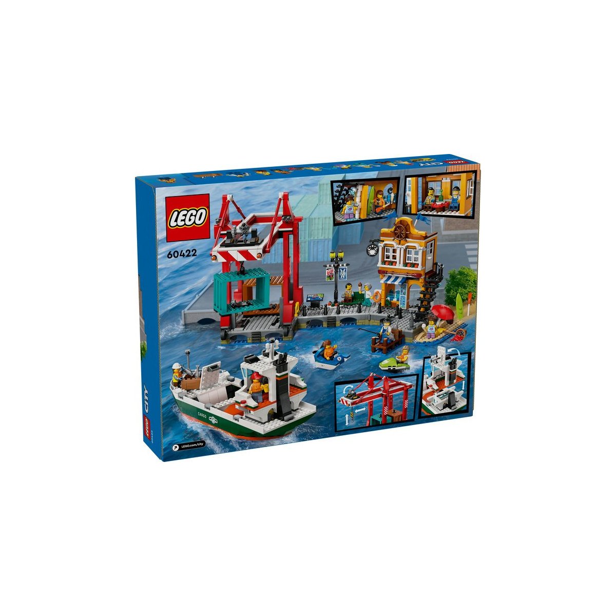 LEGO City Havnefront med fragtskib 60422 - Bedste pris | Heaven4kids.dk